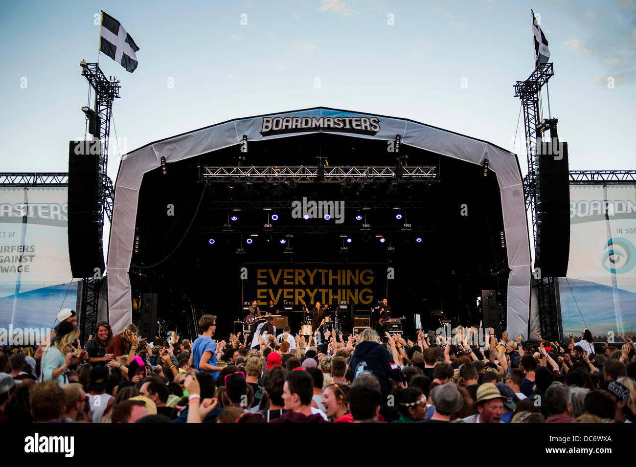 Boardmasters music festival stage hi-res stock photography and images ...