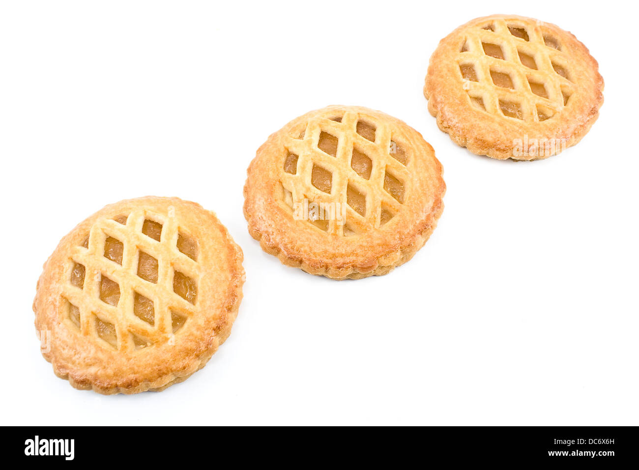 Cookies with apple jam isolated on white Stock Photo - Alamy