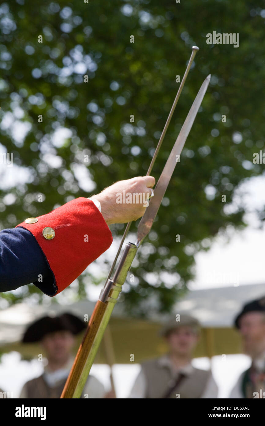 Reenactment of the American Civil war French Solider Loading ...