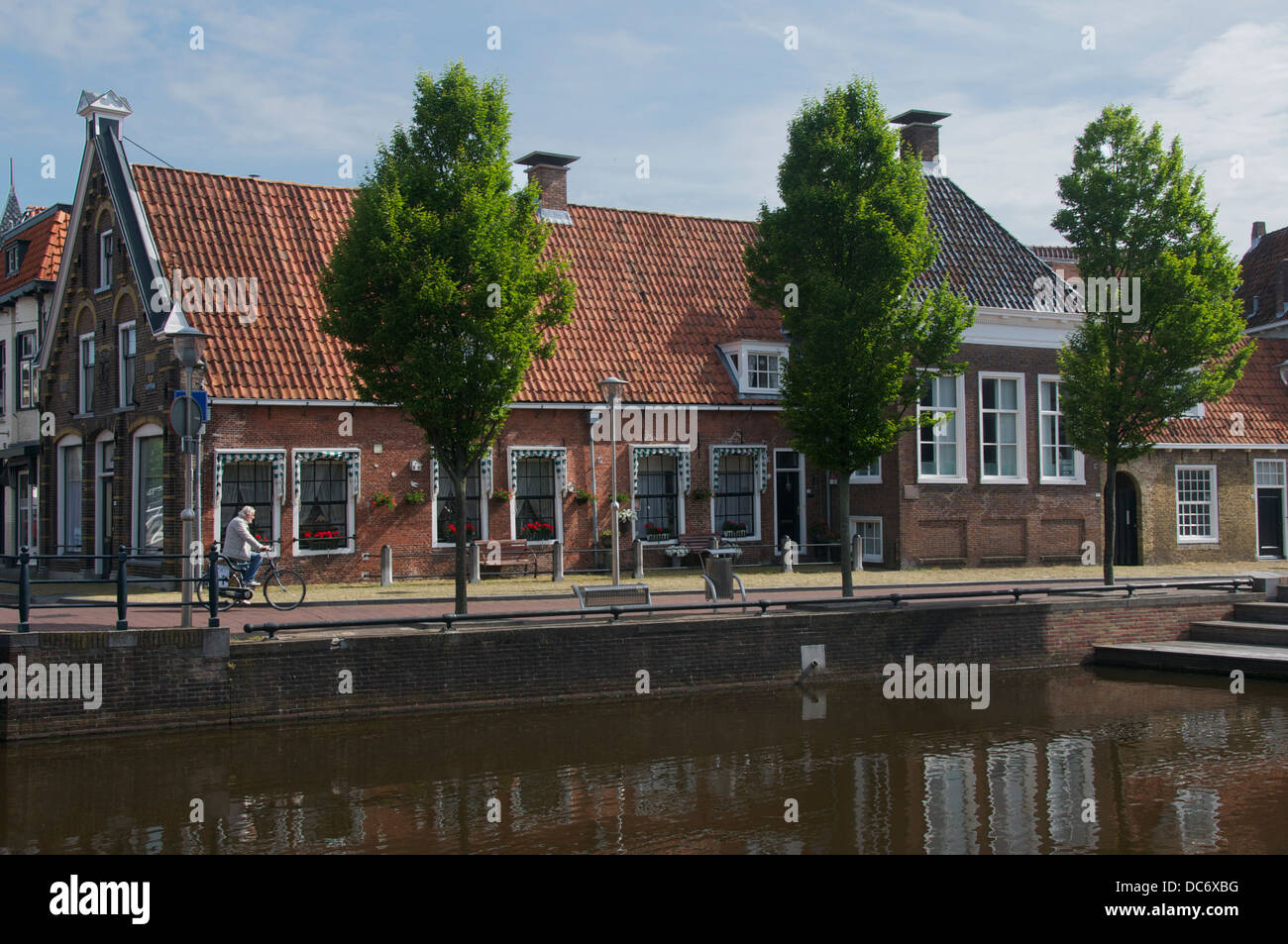 Old neo gothic building town centre of Sneek Friesland Holland Stock ...