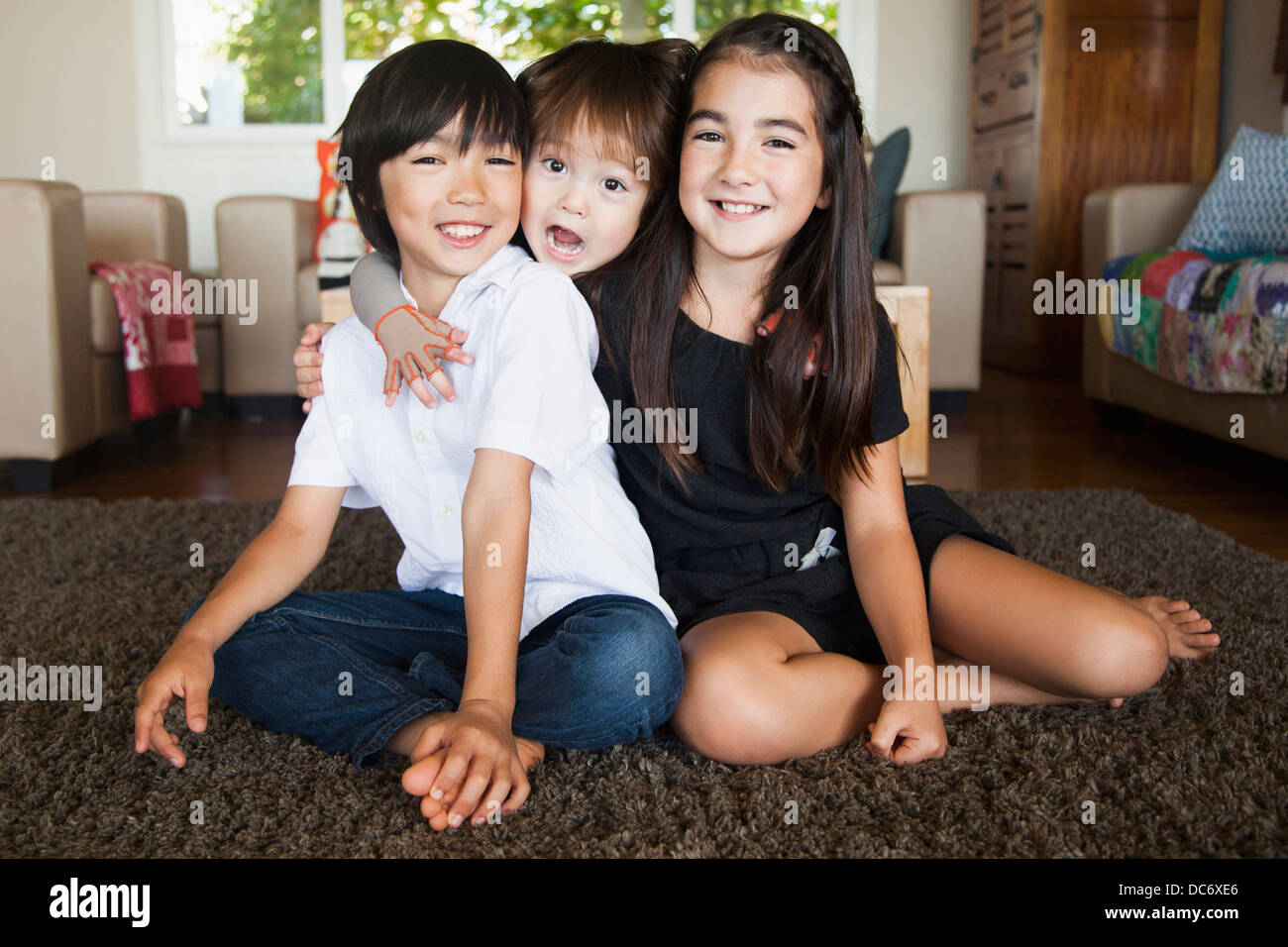 Portrait of siblings Stock Photo - Alamy