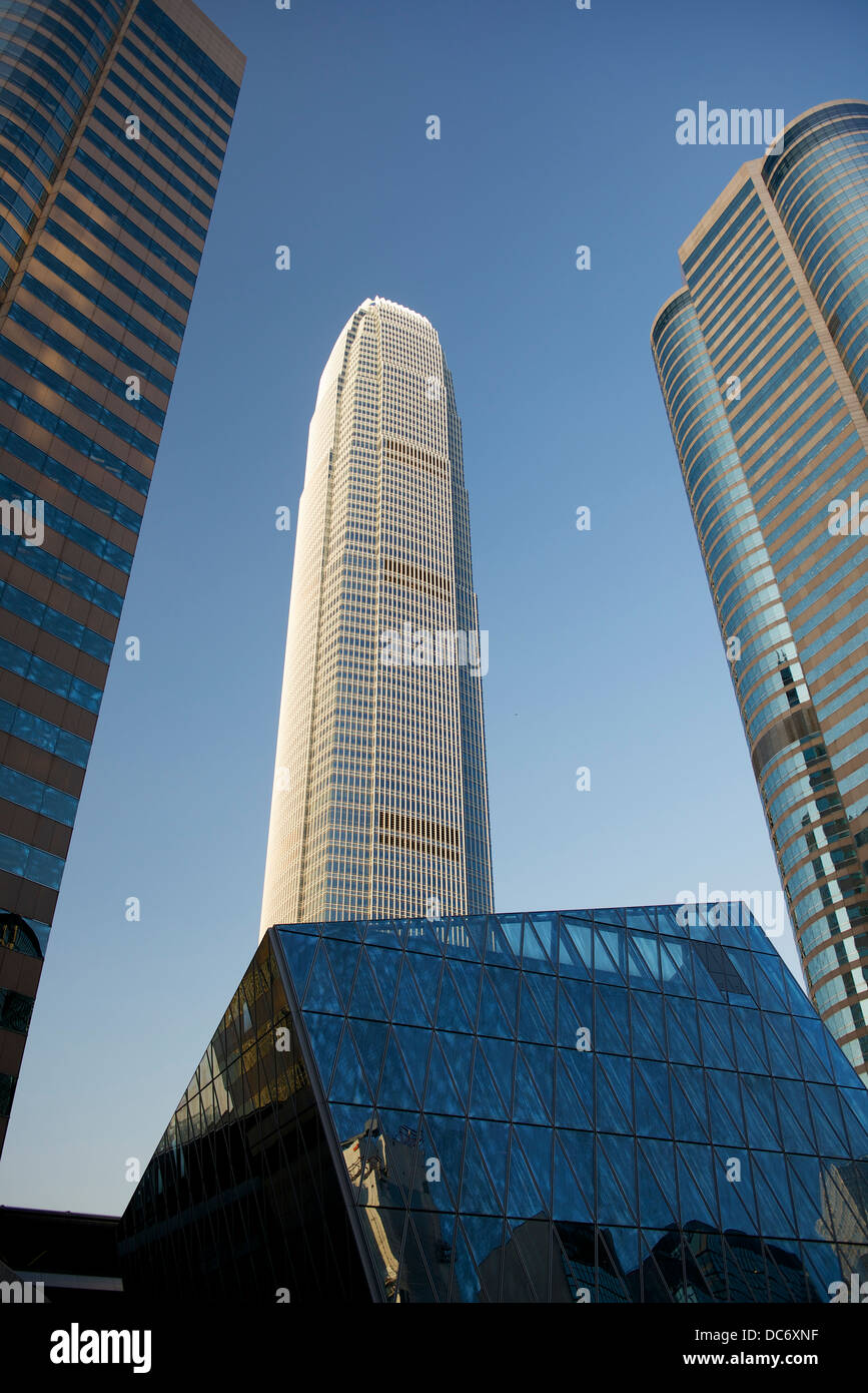 View of IFC 2 and the new Exchange Square building under construction ...