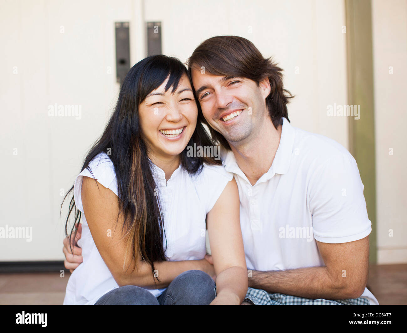 Portrait of mid adult couple Stock Photo - Alamy