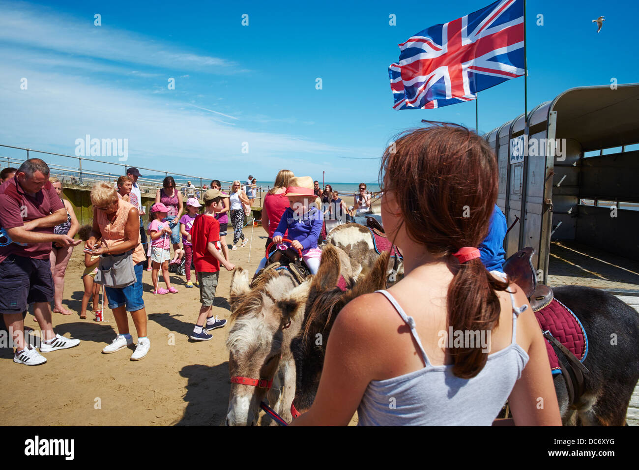 Donkey ride uk beach hi-res stock photography and images - Alamy