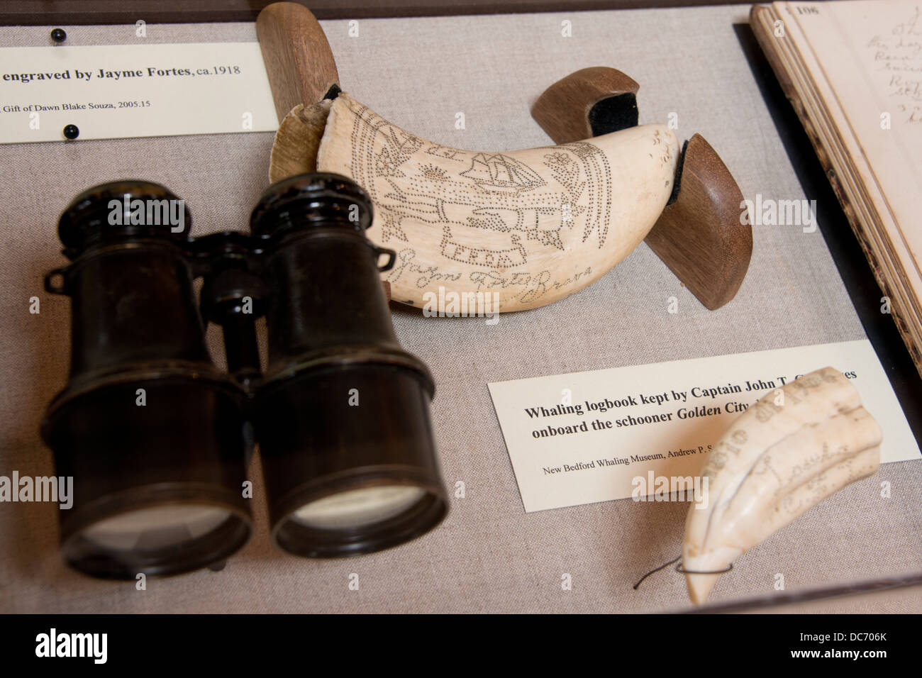 Massachusetts, New Bedford, Whaling Museum. Collection of whaler's ...