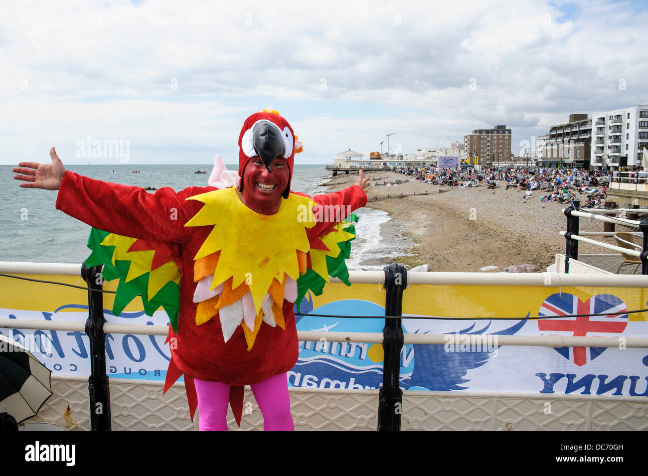 Worthing, UK, 10/08/2013 : Worthing International Birdman. Steven ...