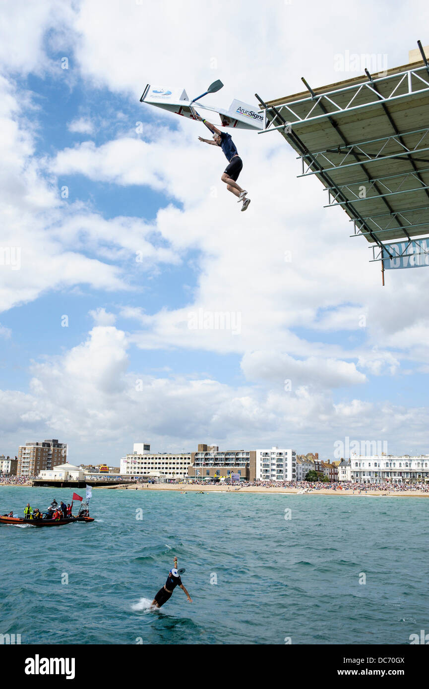 Worthing, UK, 10/08/2013 : Worthing International Birdman. The Birdman ...