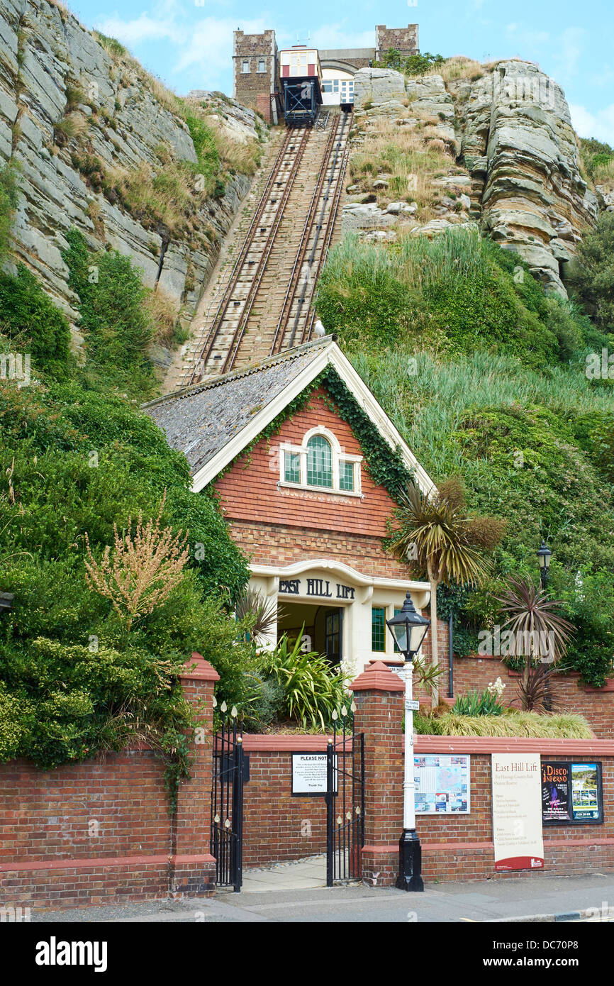 East Hill Lift the steepest funicular cliff railway in the UK Rock-A ...
