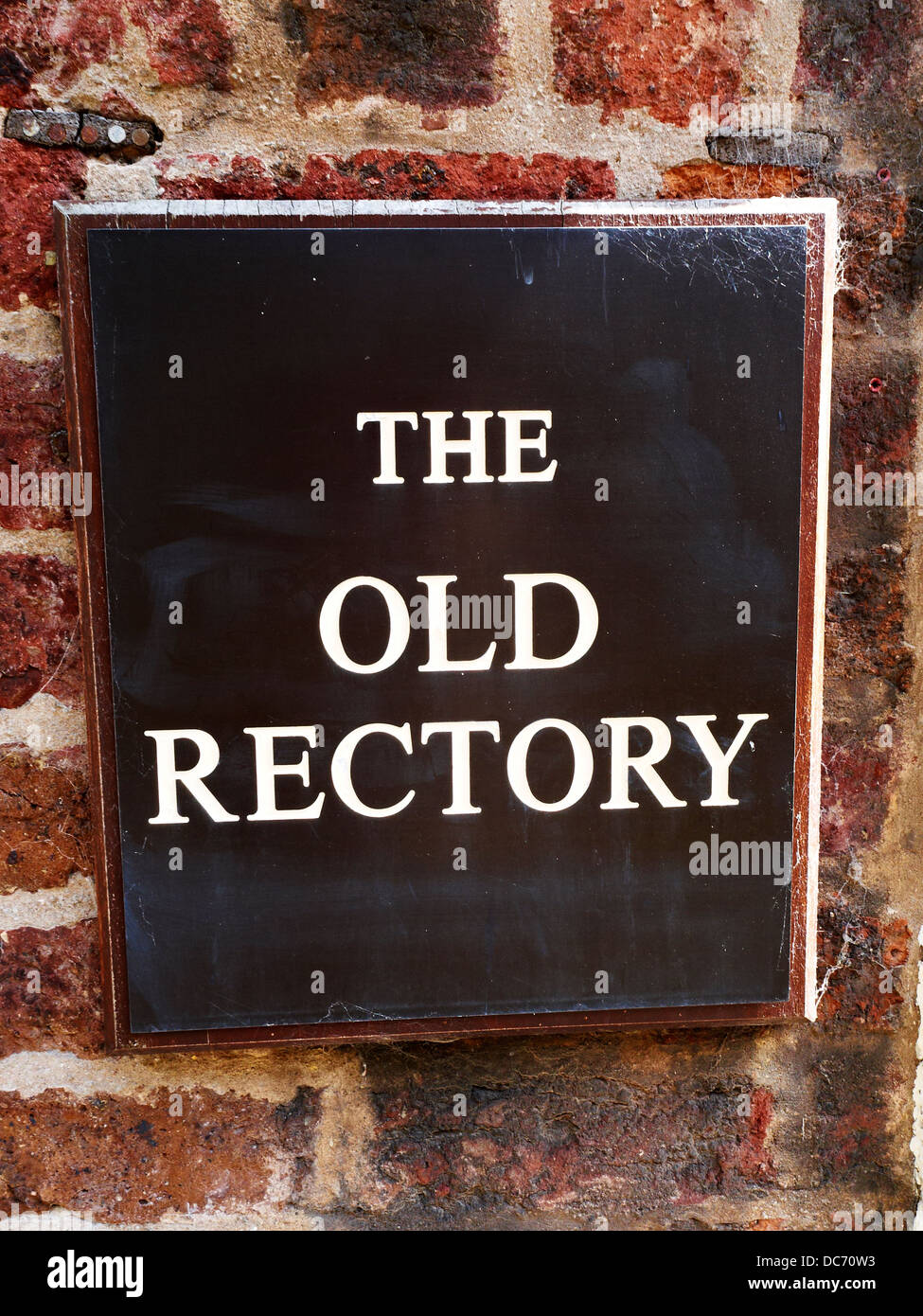 The Old Rectory sign on St Mary`s Hill in Chester Cheshire UK Stock ...