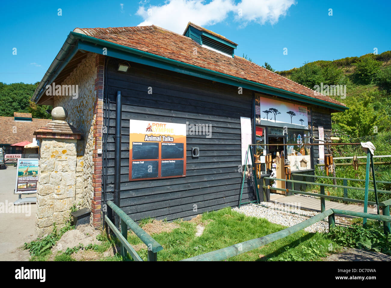 Visitor Center & Cafe at the Serengeti stop, Port Lympne Wild Animal ...