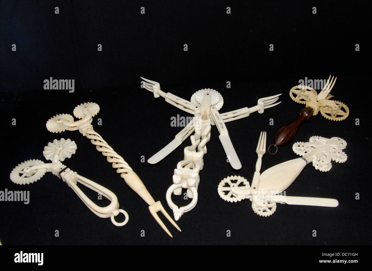 Massachusetts, New Bedford, Whaling Museum. Hand carved 19th century ...