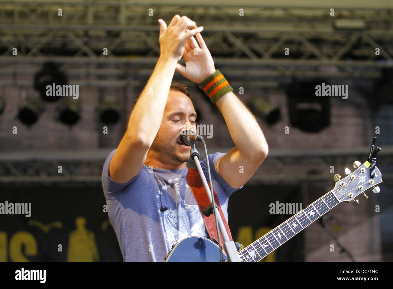 Worms, Germany. 10th August 2013. Cris Cosmo is pictured on stage. The ...