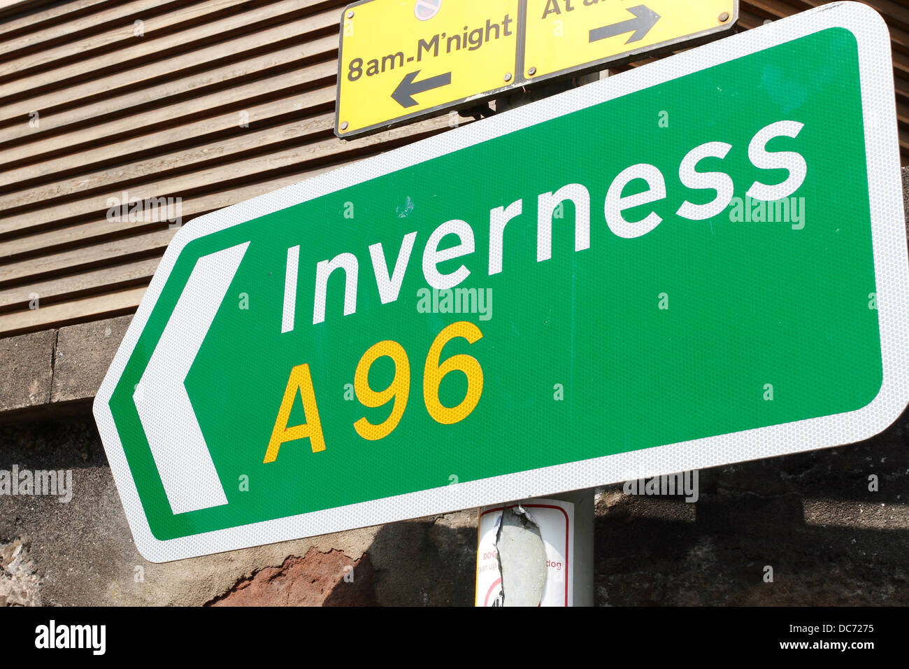 A96 road sign hi-res stock photography and images - Alamy