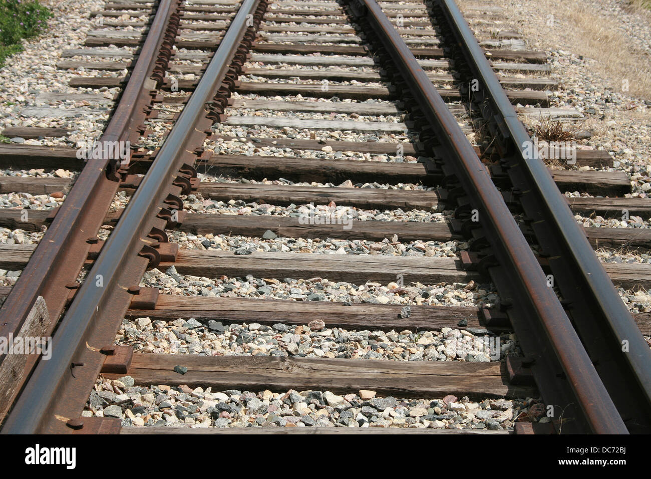 Steel railway tracks hi-res stock photography and images - Alamy