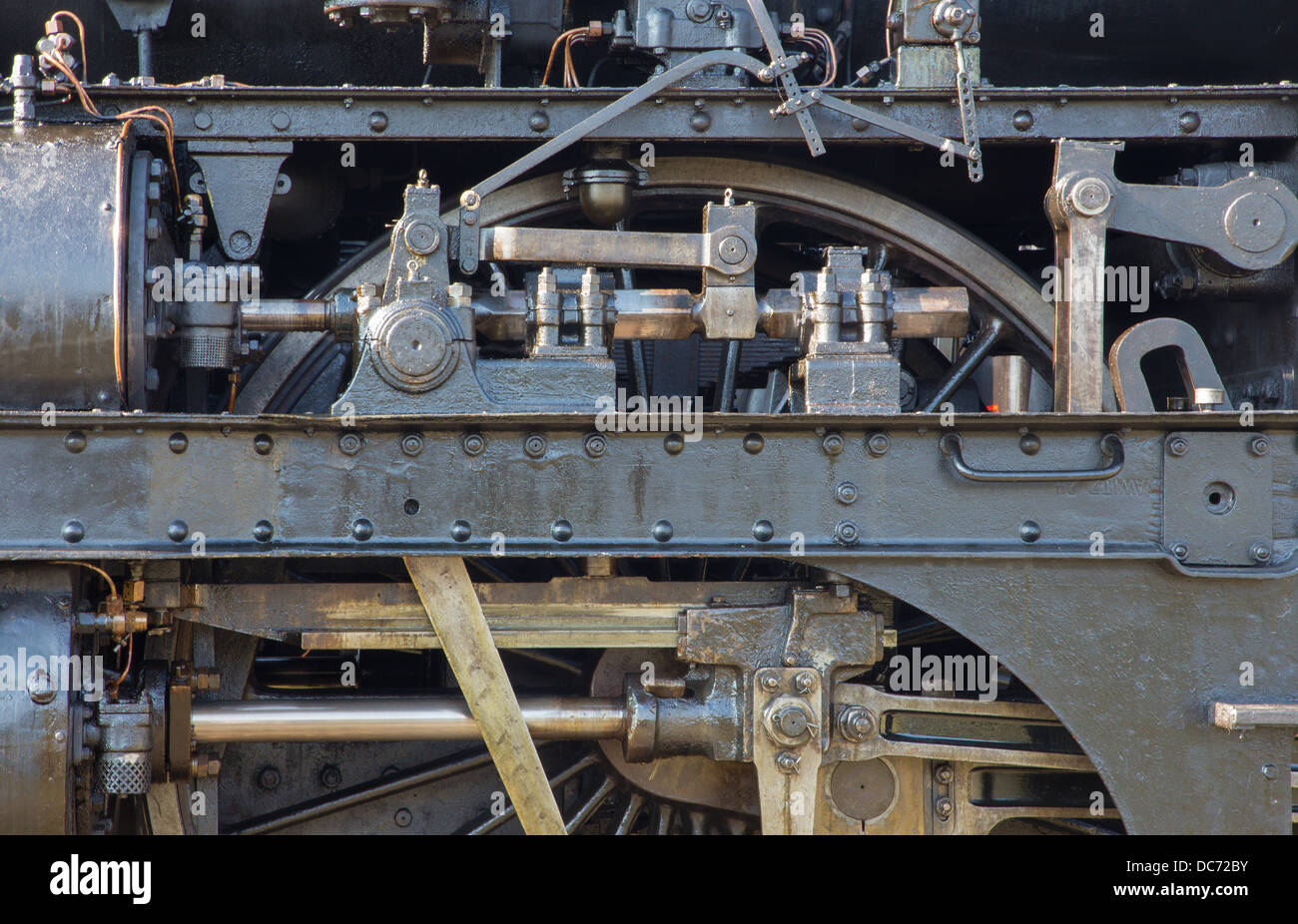 detail of old steam locomotive Stock Photo - Alamy