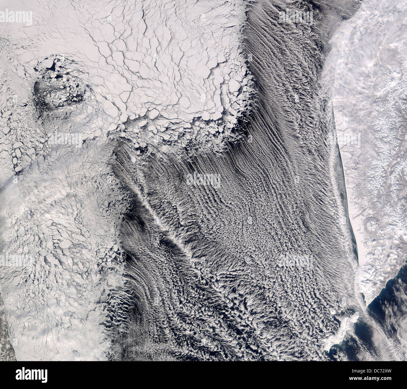 Sea of Okhotsk in winter in western Pacific Stock Photo - Alamy