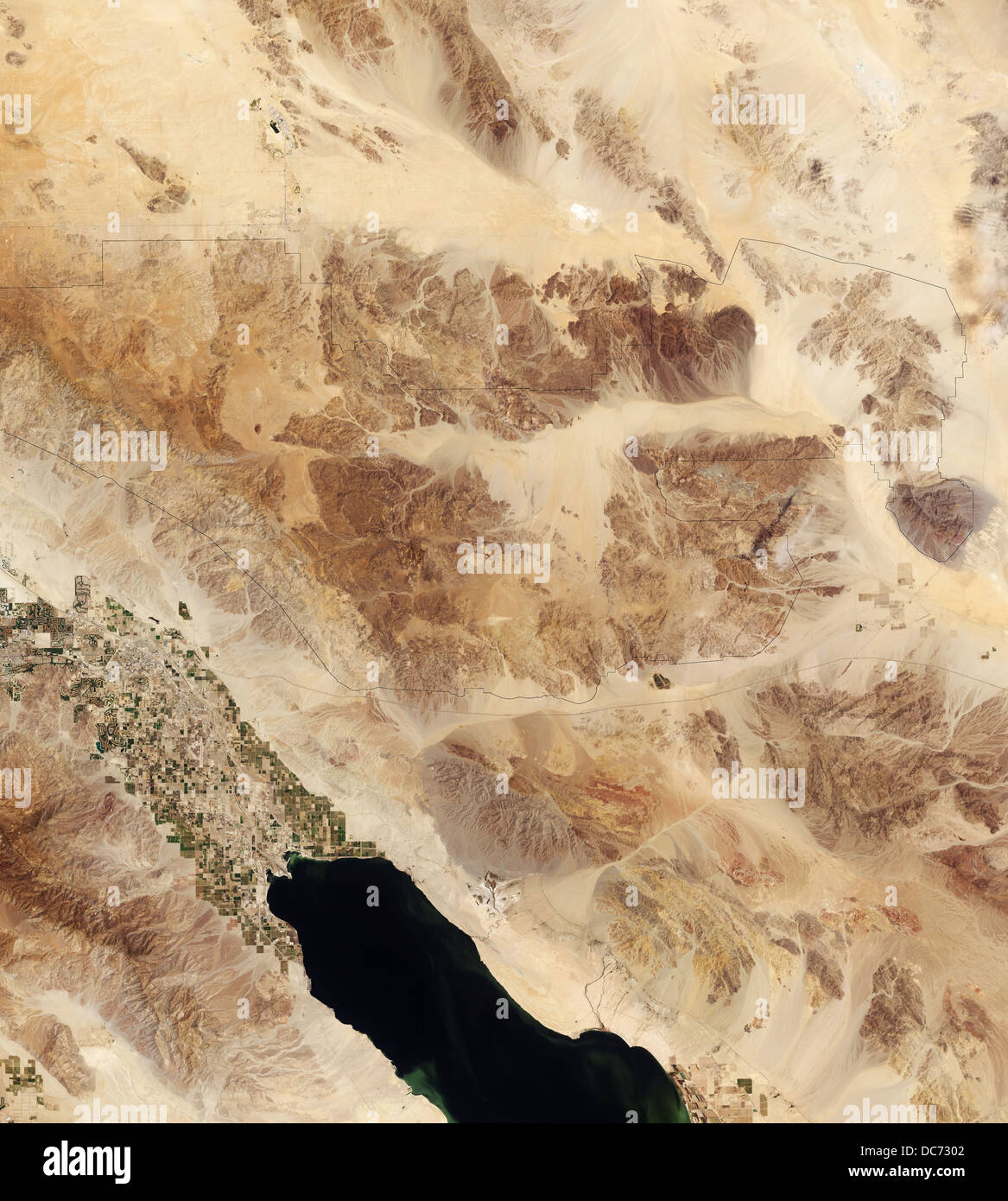 Joshua Tree National Park, California - Satellite image Stock Photo - Alamy