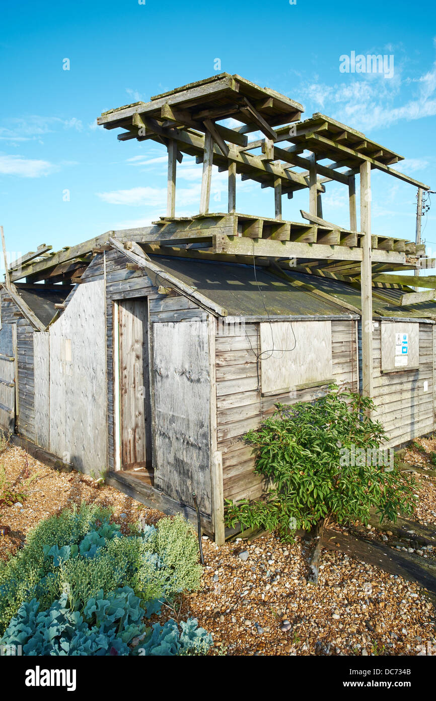 Old shack at Dungeness Kent UK Stock Photo - Alamy