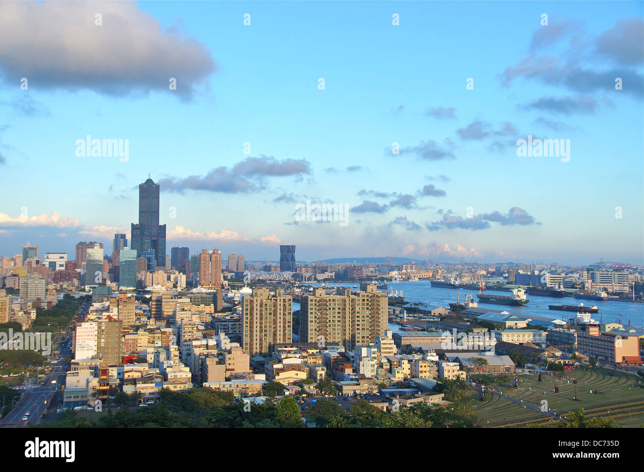 Kaohsiung harbor in Taiwan Stock Photo - Alamy
