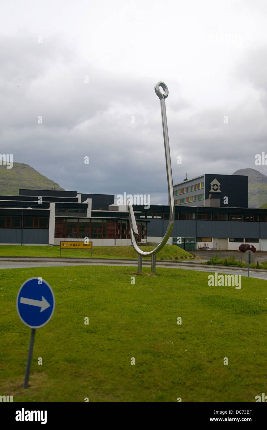 The "World's Largest Hook" sits in the town of Klaksvik in the Northern ...