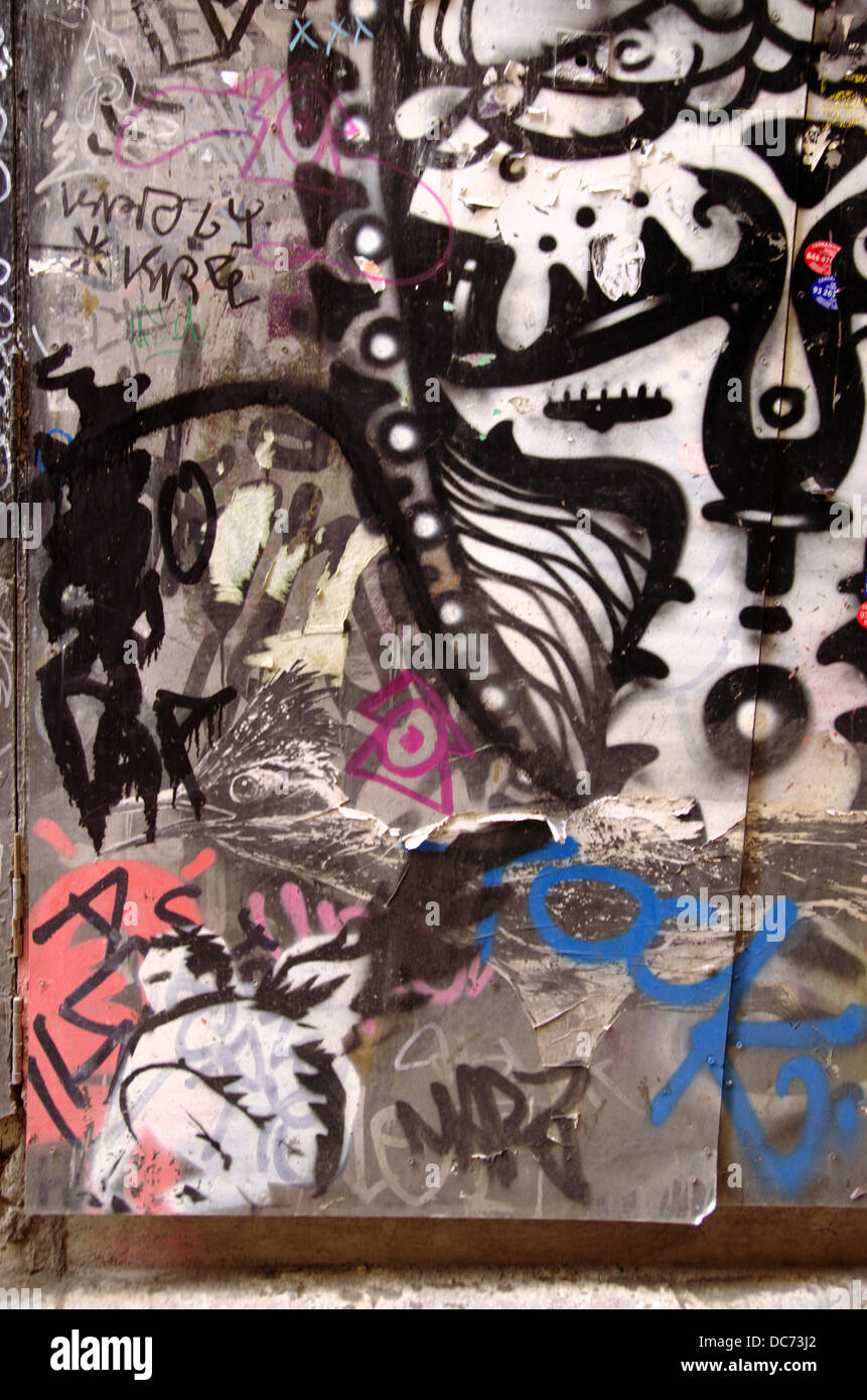 Street art & graffittis in Barcelona Stock Photo - Alamy