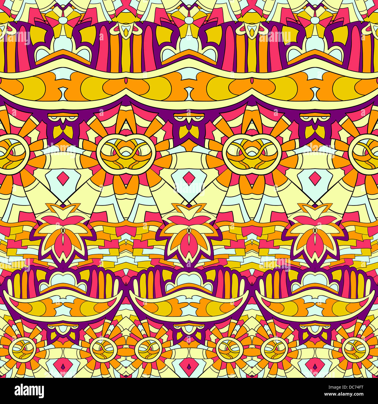 Seamless abstract hand drawn pattern Stock Photo - Alamy