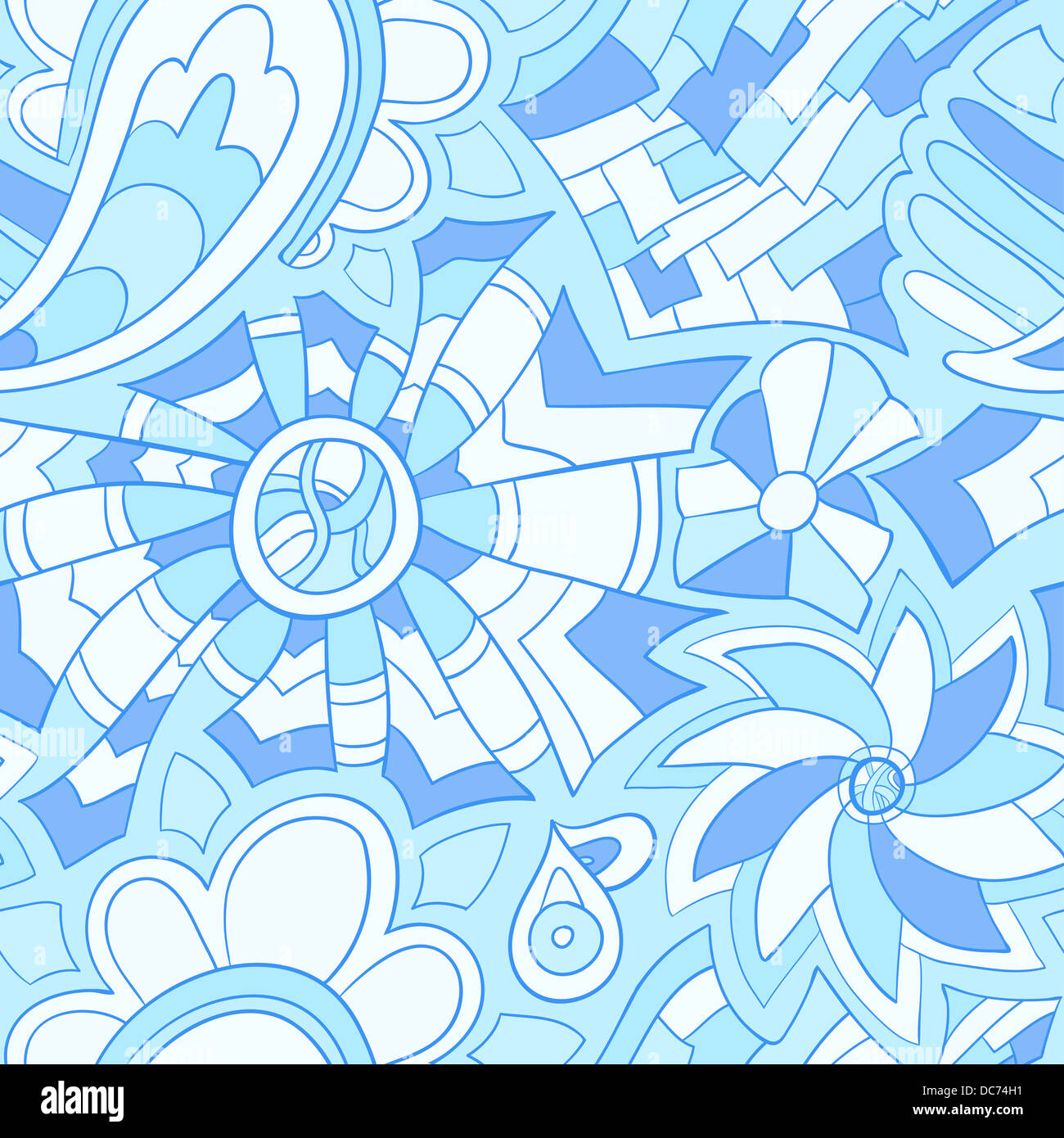 Seamless abstract hand drawn pattern Stock Photo - Alamy