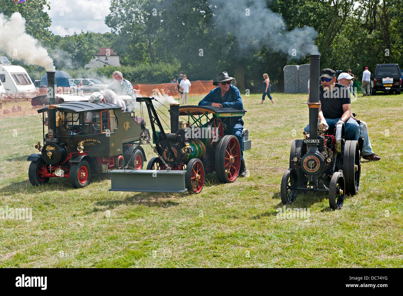 Miniature steam traction engines at a Steam Fair Stock Photo - Alamy