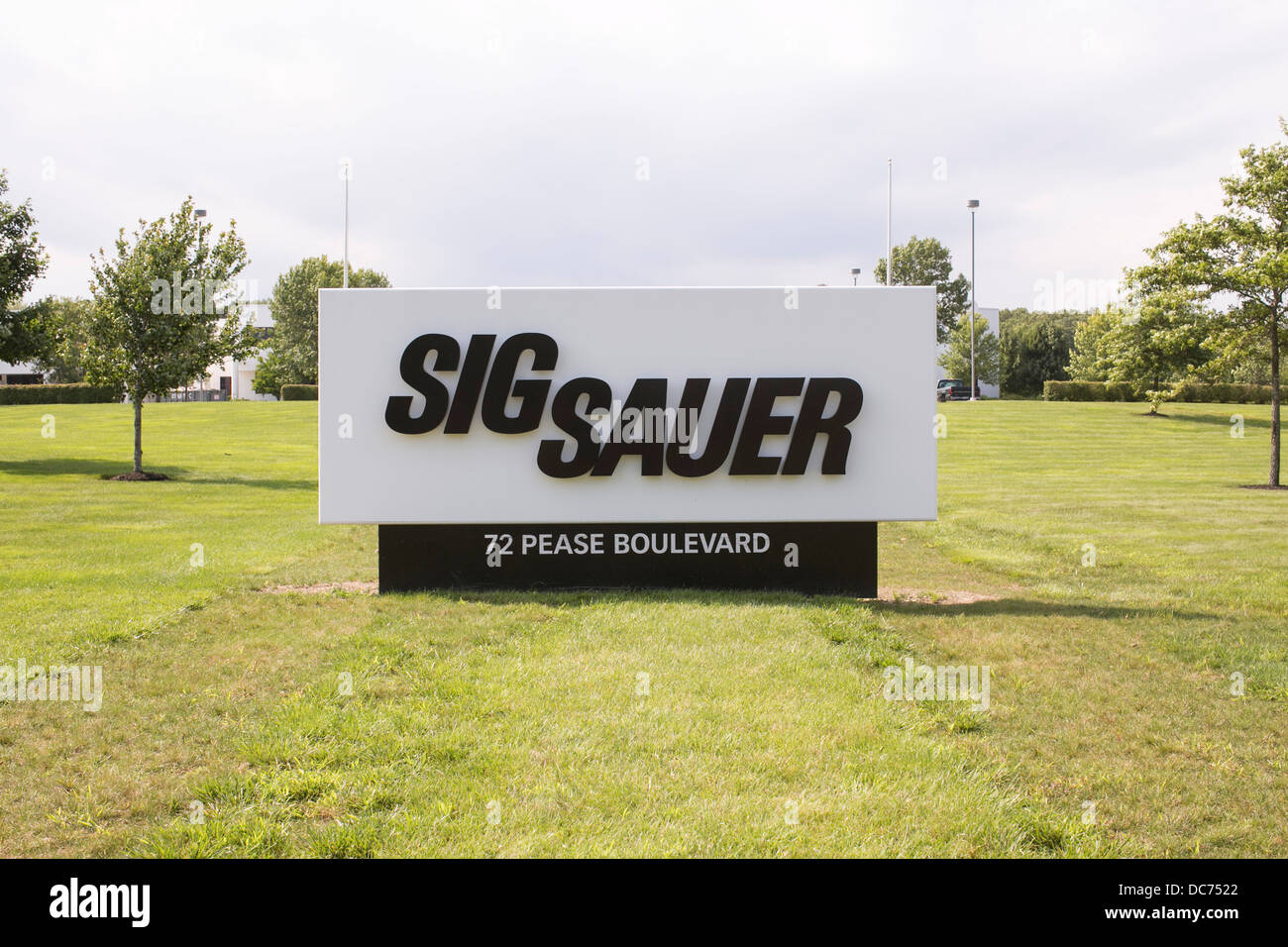 A sign outside of a Sig Sauer firearms manufacturing facility Stock ...