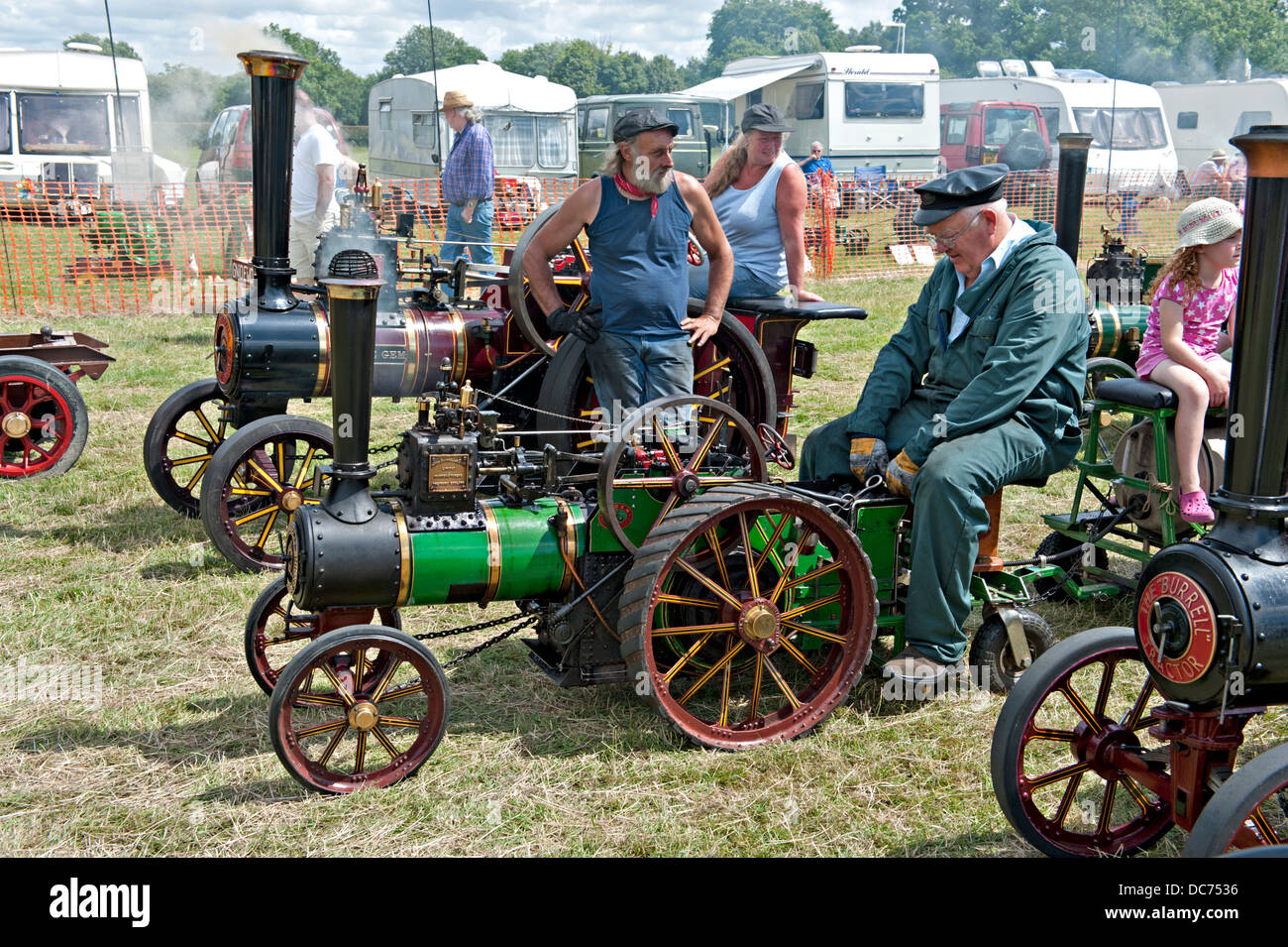 Beautifully made miniature traction engines hi-res stock photography ...