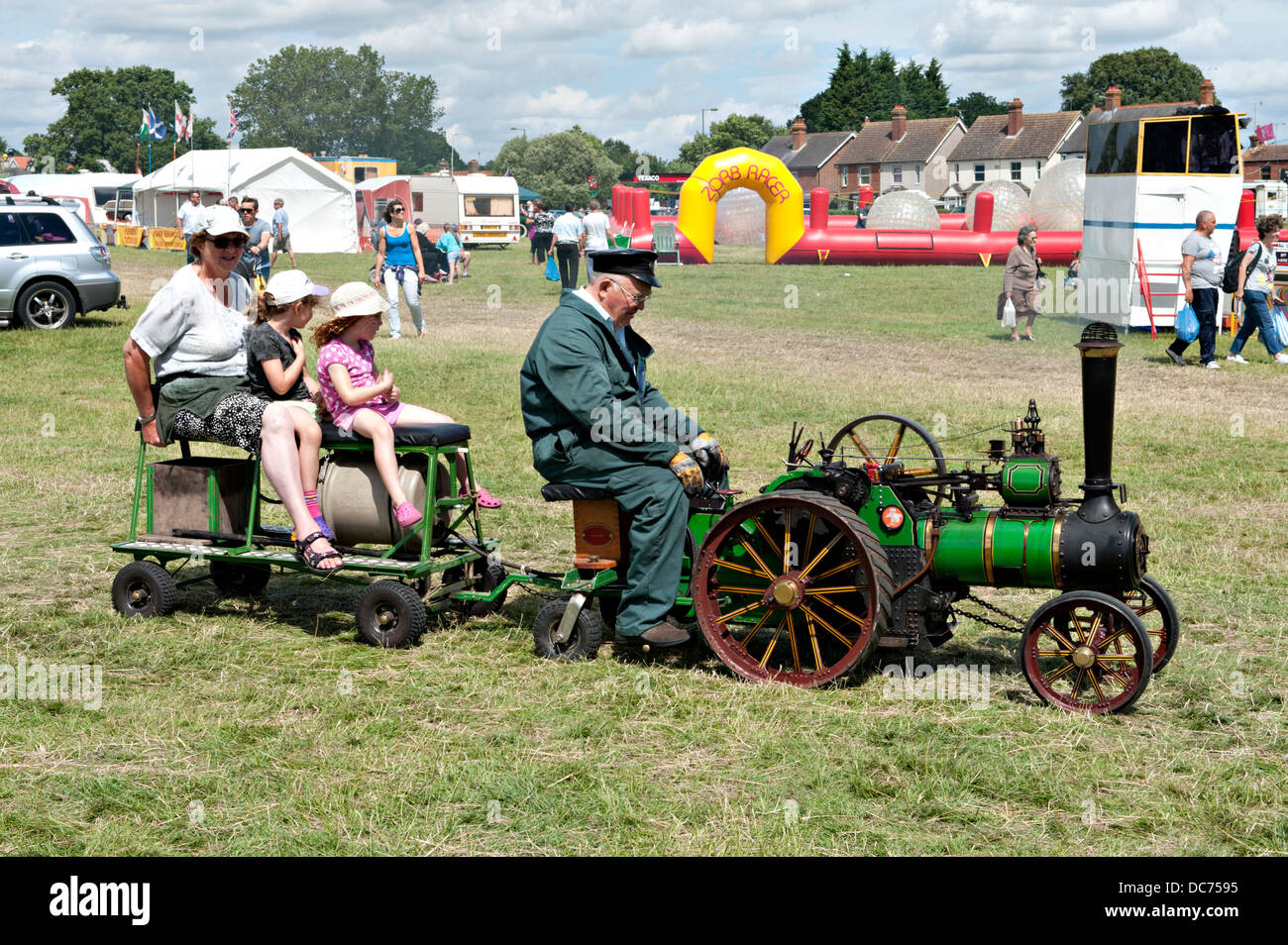 A 1971 41/2" GP miniature traction engine at a Steam Fair Stock Photo ...