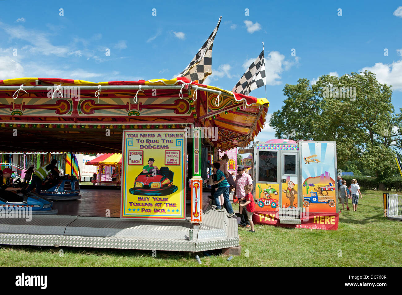 A dodgem car stall at a transport fair in surrey Stock Photo - Alamy