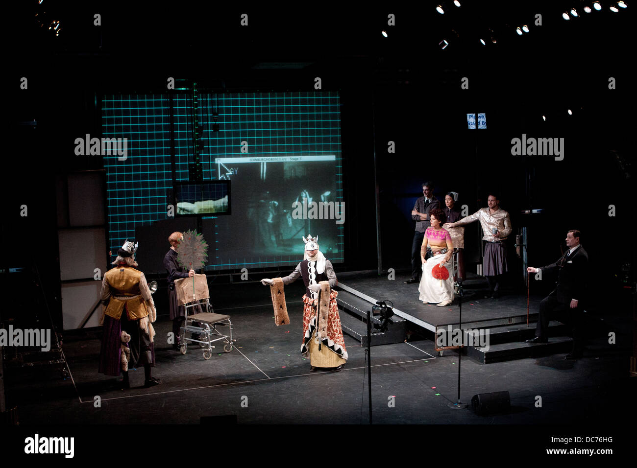 Hamlet on stage at lyceum theater in edinburgh hi-res stock photography ...