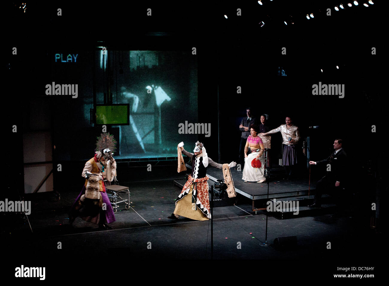 Hamlet on stage at lyceum theater in edinburgh hi-res stock photography ...