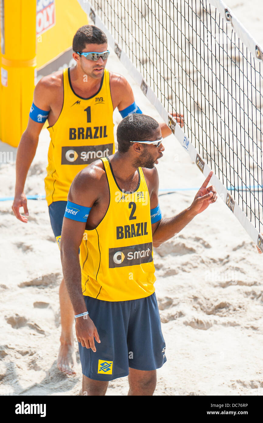 Berlin, Germany. August 10th 2013. The Brazilian dual Vitor Felipe(1 ...