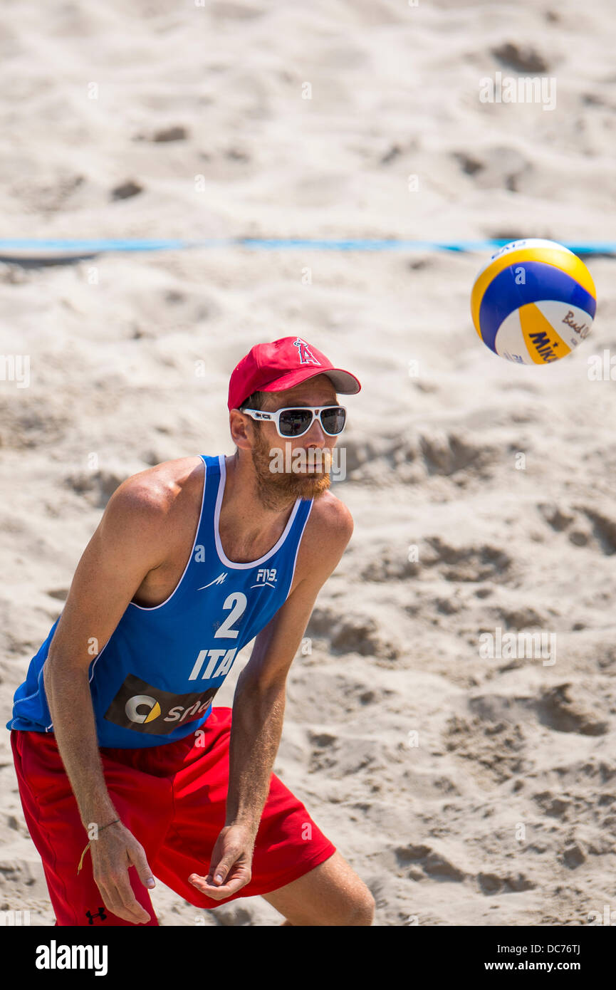 Berlin, Germany. August 10th 2013. The Brazilian dual Vitor Felipe(1 ...