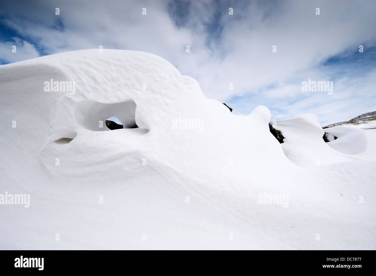 Snowdrift patterns hi-res stock photography and images - Alamy