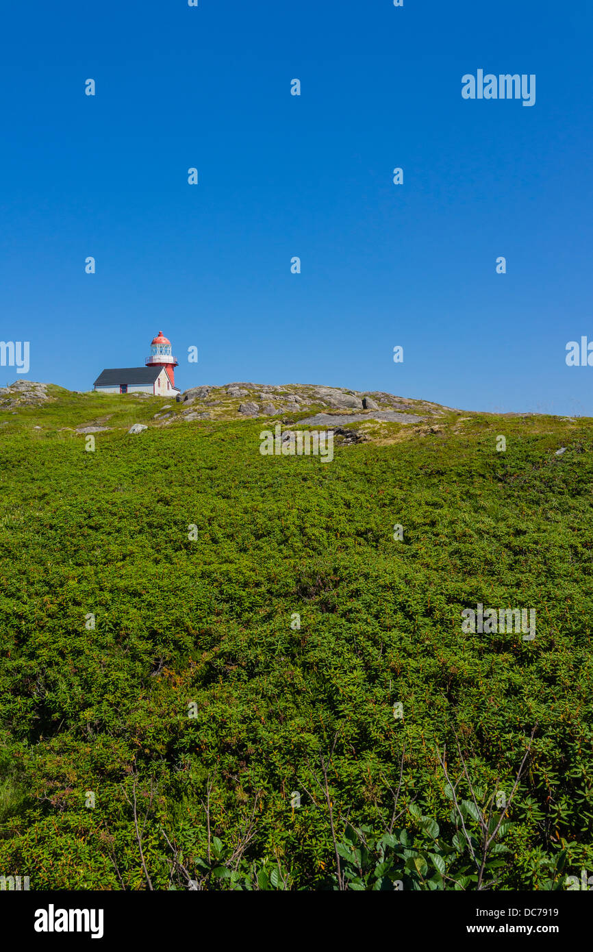 The Ferryland Lighthouse on the east coast of Newfoundland south of the ...