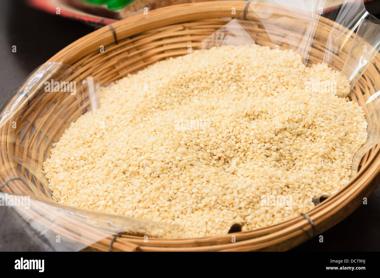 Sesame in the exhibition of agricultural farmers annual Stock Photo - Alamy
