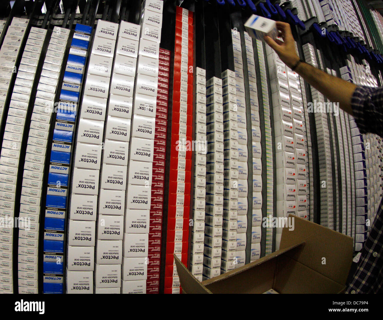 Pharmaceutical drugs warehouse Stock Photo - Alamy
