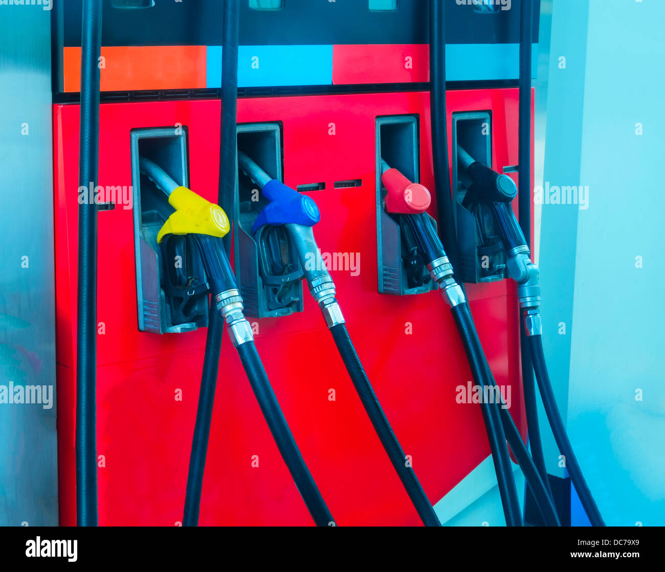 Gas station for refueling services to the car Stock Photo - Alamy