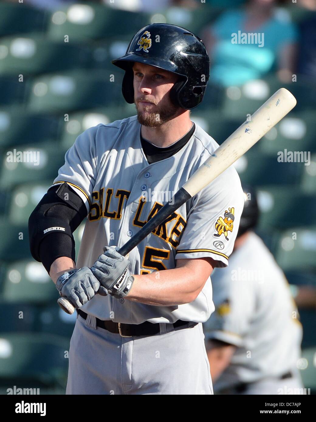 Aug 10, 2013. Scott Cousins #5 of the Salt Lake Bees, Triple-A ...