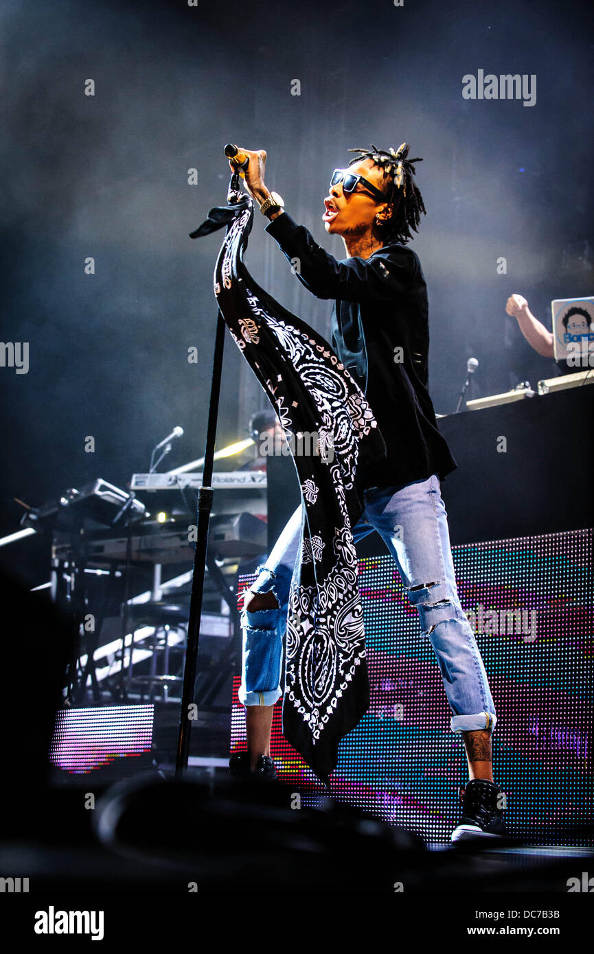 Toronto, Ontario, Canada. 10th Aug, 2013. American rapper WIZ KHALIFA ...