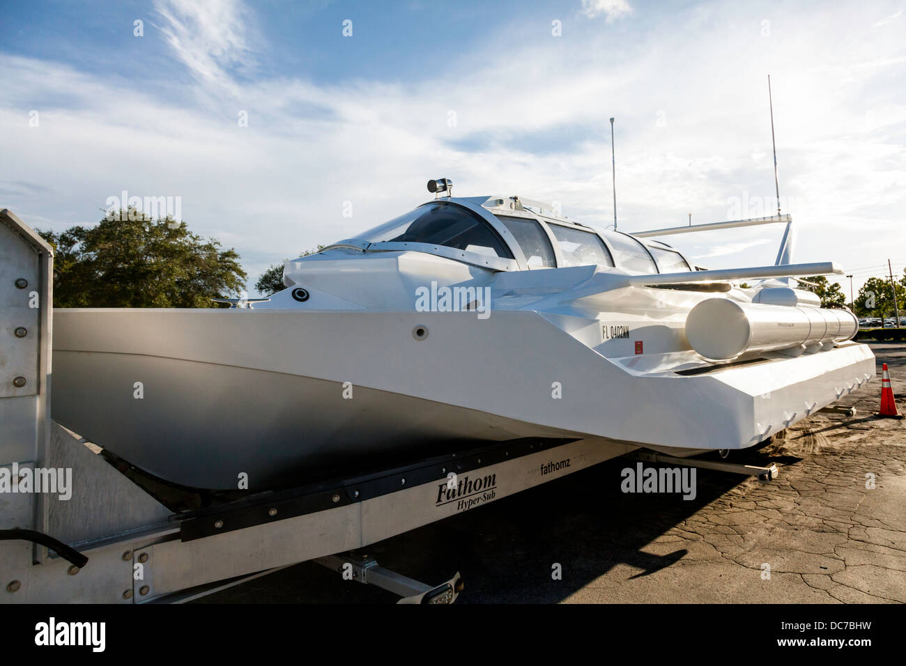 Hyper Sub, a prototype submarine and speedboat Stock Photo - Alamy