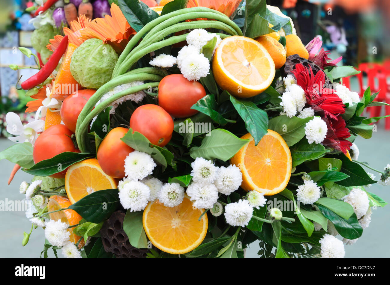 Vegetables in the annual exhibition of agricultural farmers Stock Photo ...