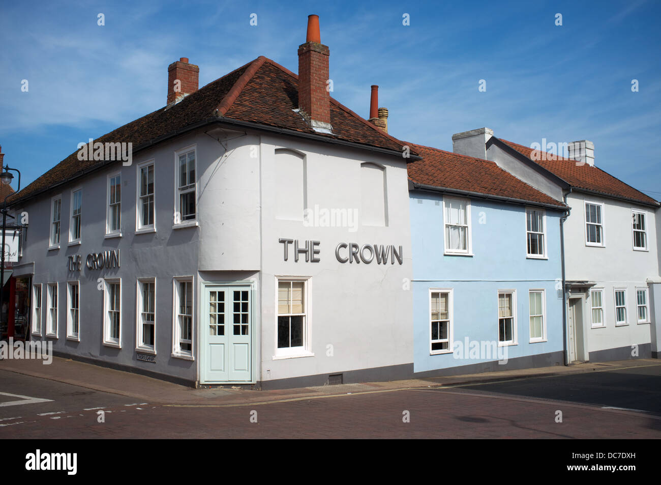 The Crown Hotel Woodbridge Suffolk UK Stock Photo - Alamy