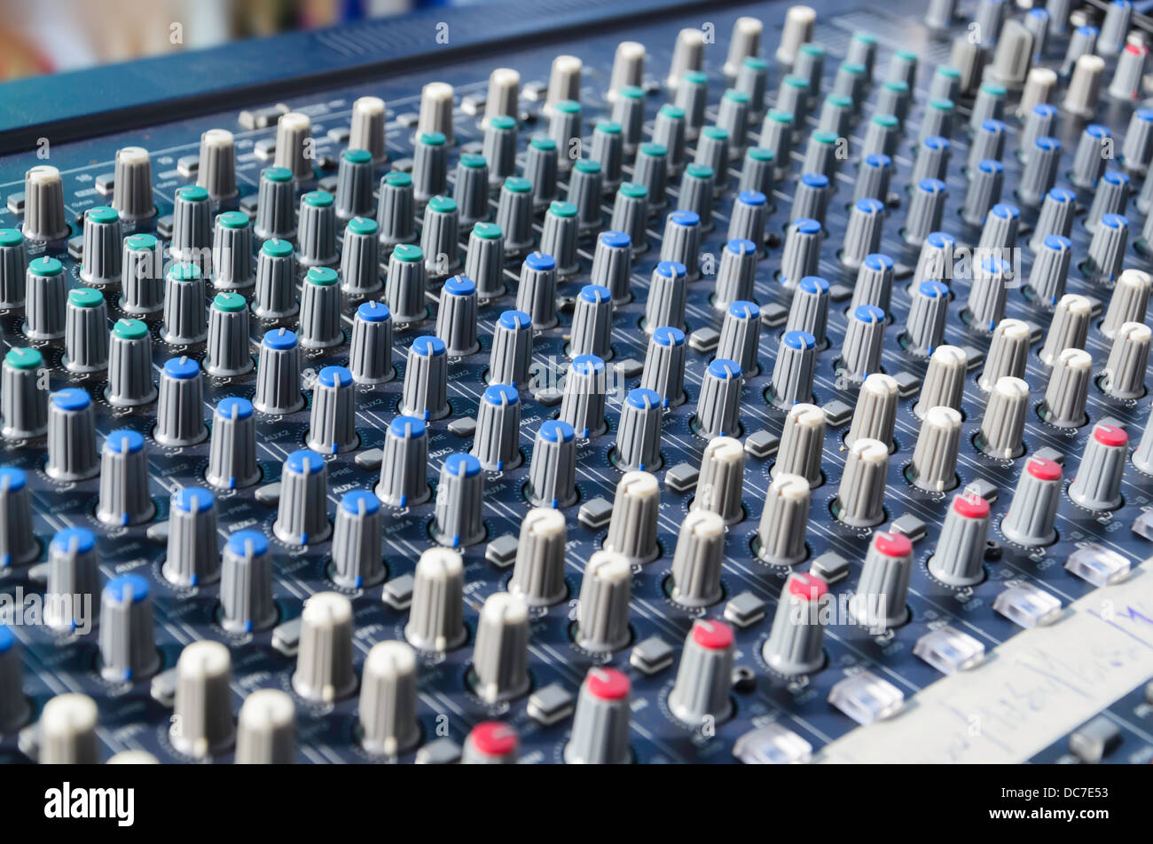 Control panel for controlling various electronic devices Stock Photo ...
