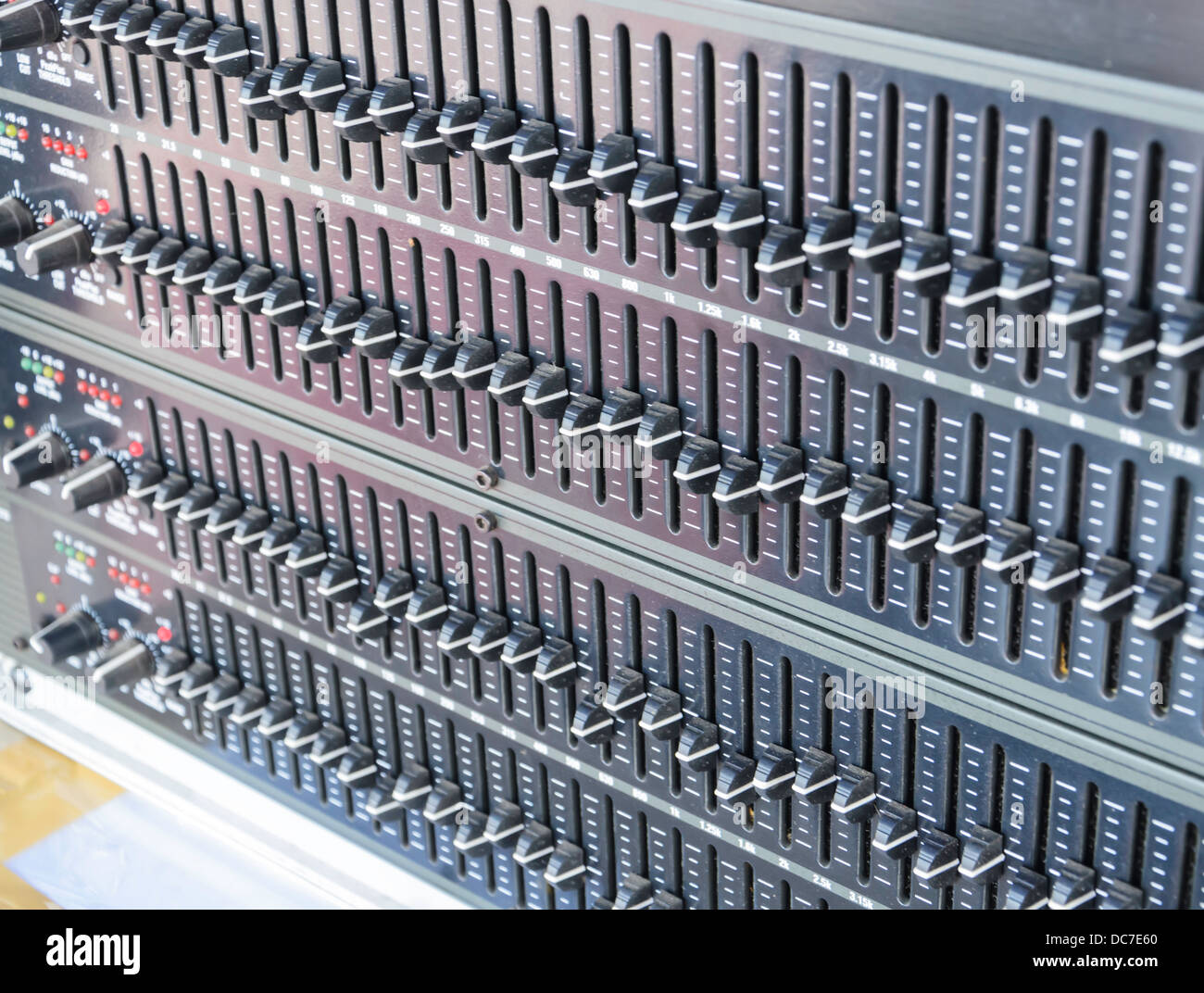 Control panel for controlling various electronic devices Stock Photo ...