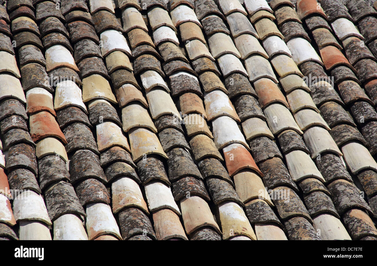 Clay roof tiles texture hi-res stock photography and images - Alamy
