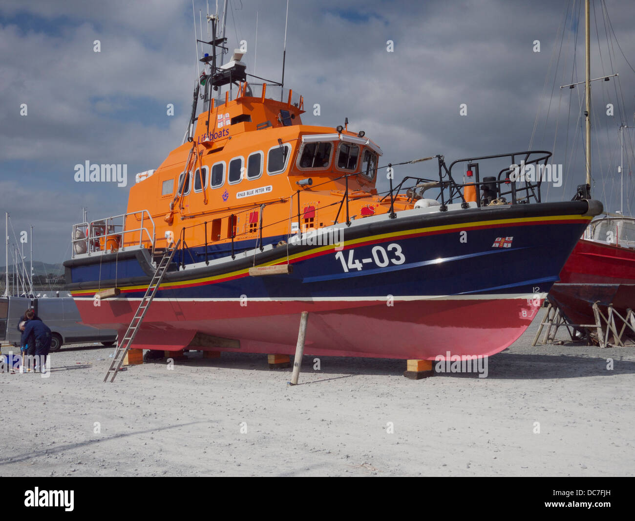 Royal National Lifeboat nstitution Fishguard lifeboat, Blue Peter VII ...